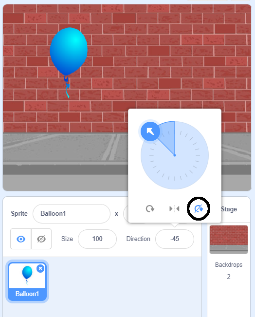 rotation style option