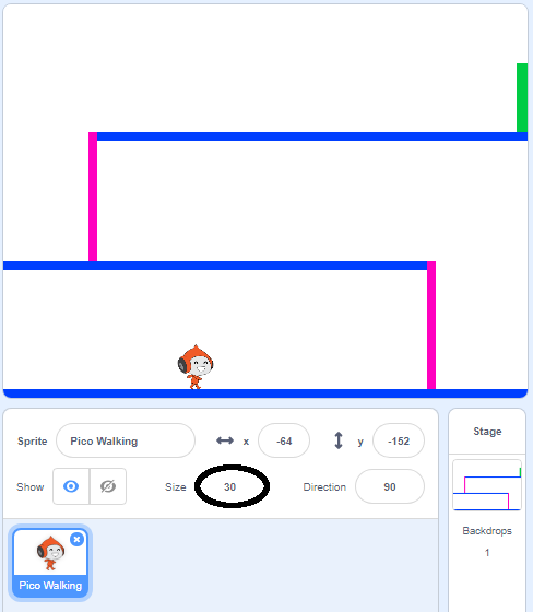 set sprite size so it fits