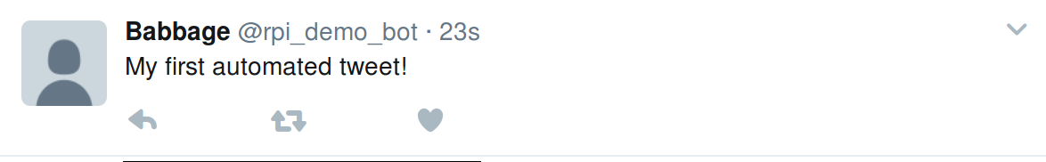 Sending a tweet with Python