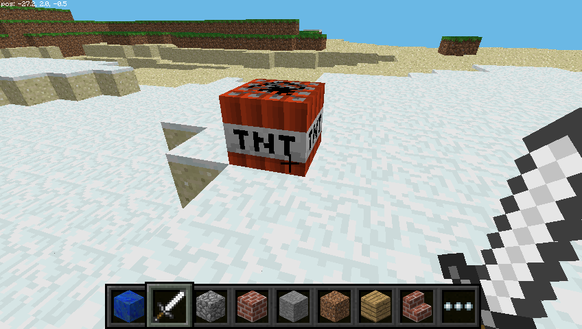 Getting Started With Minecraft Pi Playing With Tnt Blocks Raspberry