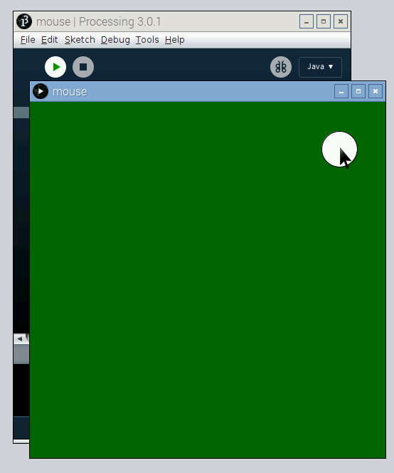 Try updating the code to use mouseX , mouseY , and mousePressed to change the size or colour of ...