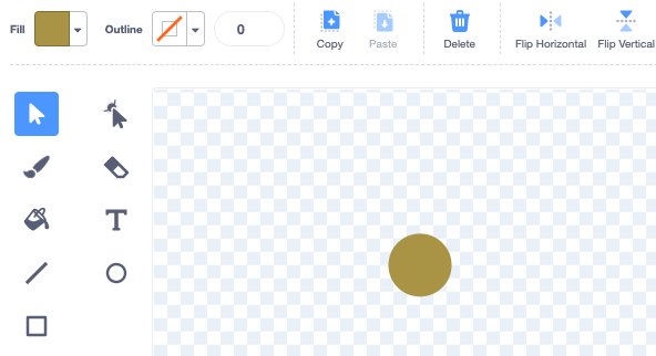 Small gold circle sprite.