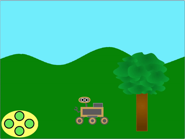 Now you can add some more objects to your scene, and scroll them in a ...