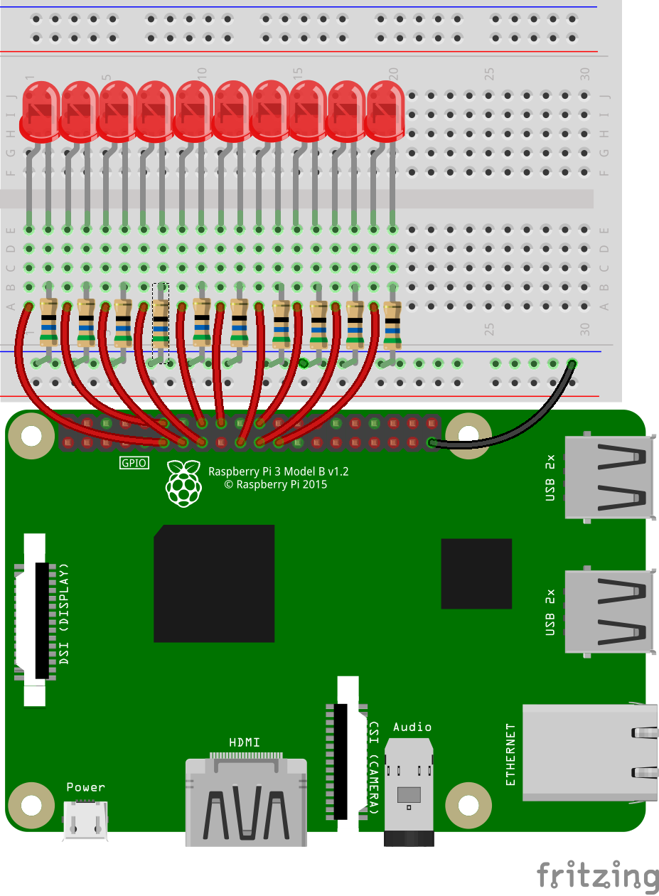 Raspberry Pi circuit