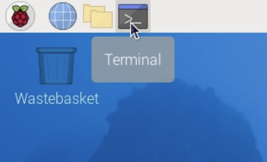 Location of the Terminal icon
