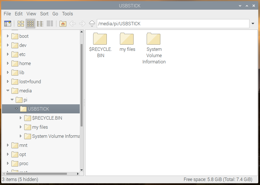 usb stick file manager