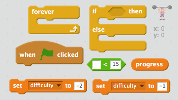 Blocks for changing difficulty
