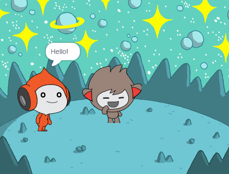 The Nano sprite saying, "Thanks!"